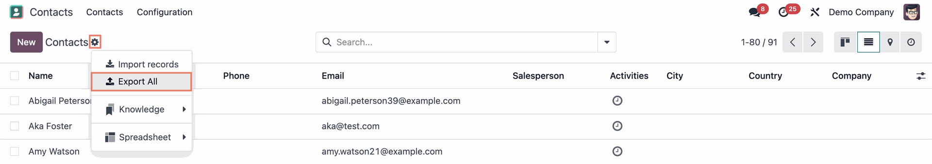 Odoo Tutorial Import And Export Data In Odoo 18